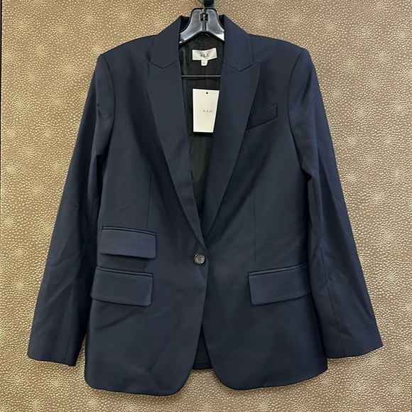 A.L.C. | Jackets & Coats | New Alc Marvis Wool Blend Navy Blue Blazer ...